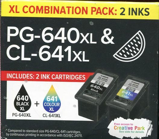 Canon Pixma ink cartridge 1 pc of 640 or 640XL or 641 or 641XL Colour ...