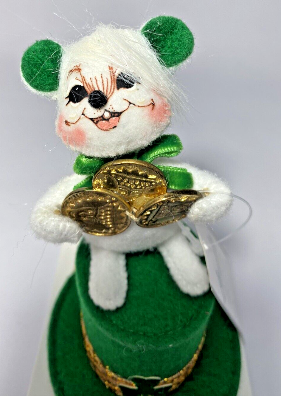 Annalee 2008 Lucky Irish Mouse with Coins 3" St Patrick 's Day Doll w ...
