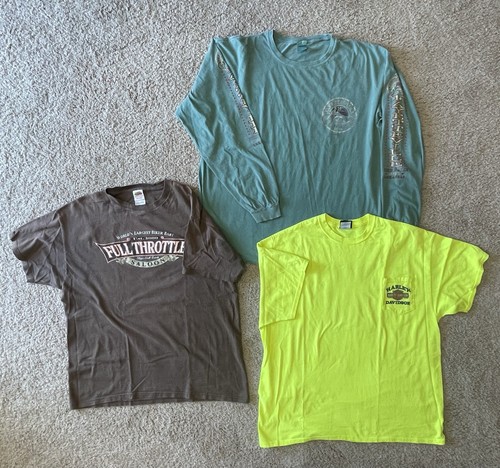 Harley Davidson Men’s T Shirts…lot 3-Sz XL/2XL-Print-Arkansas-Colorado-Sturgis | eBay