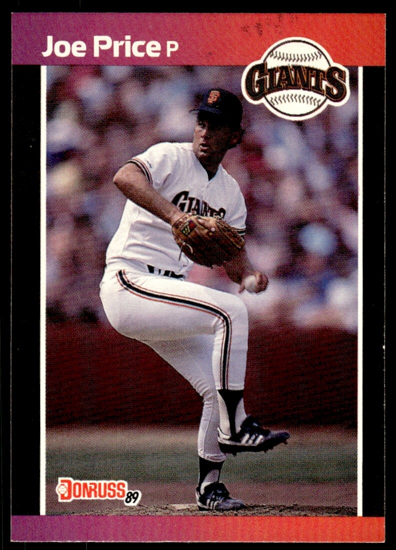 1989 Donruss Baseball Card Joe Price San Francisco Giants #376 | eBay