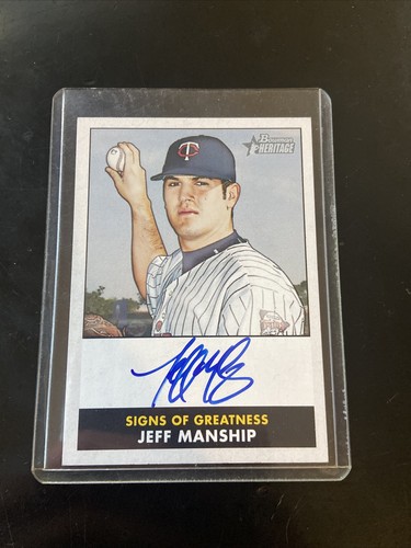 2007 Bowman Heritage - Signs of Greatness #SG-JM Jeff Manship (AU, RC ...