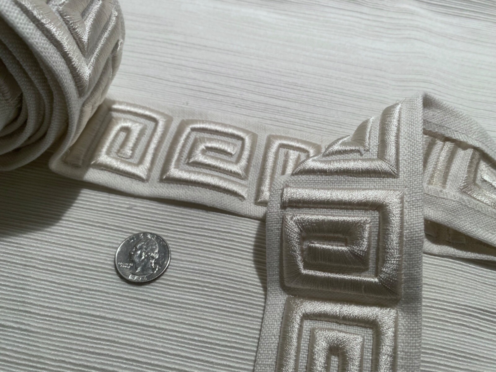 4.4YD SAMUEL & SONS BT5906401 Lyra Embroidered Border Crystal ...