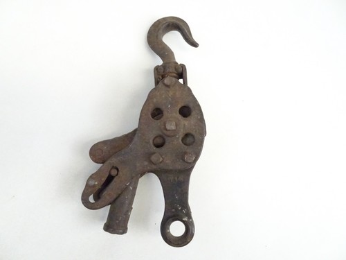 Antique Pulley Come Along Hoist Ratchet Pat March 21, 1900 T14 Barn ...