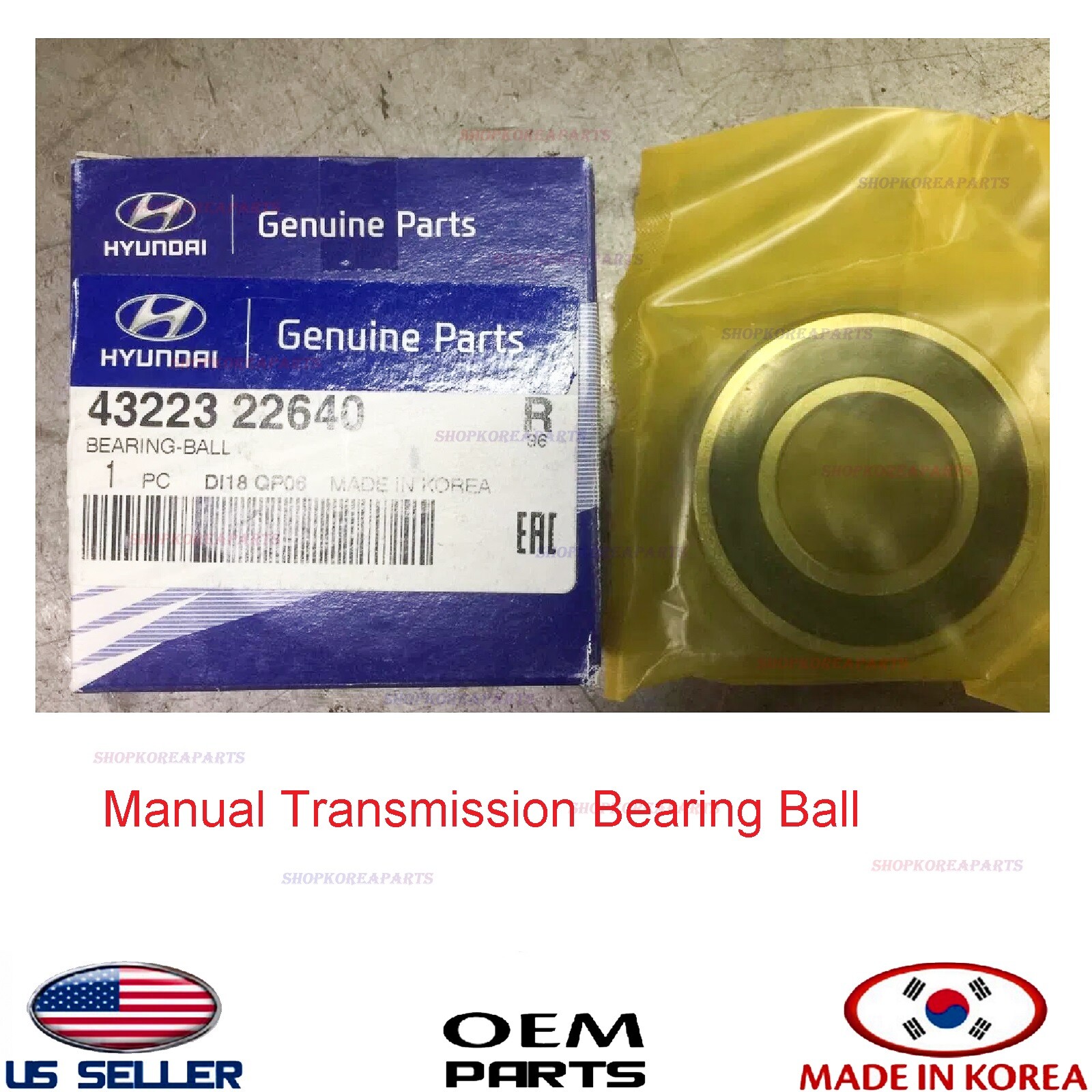 Manual Transaxle Gear Bearing (43223-22640) Fit Hyundai for sale online ...