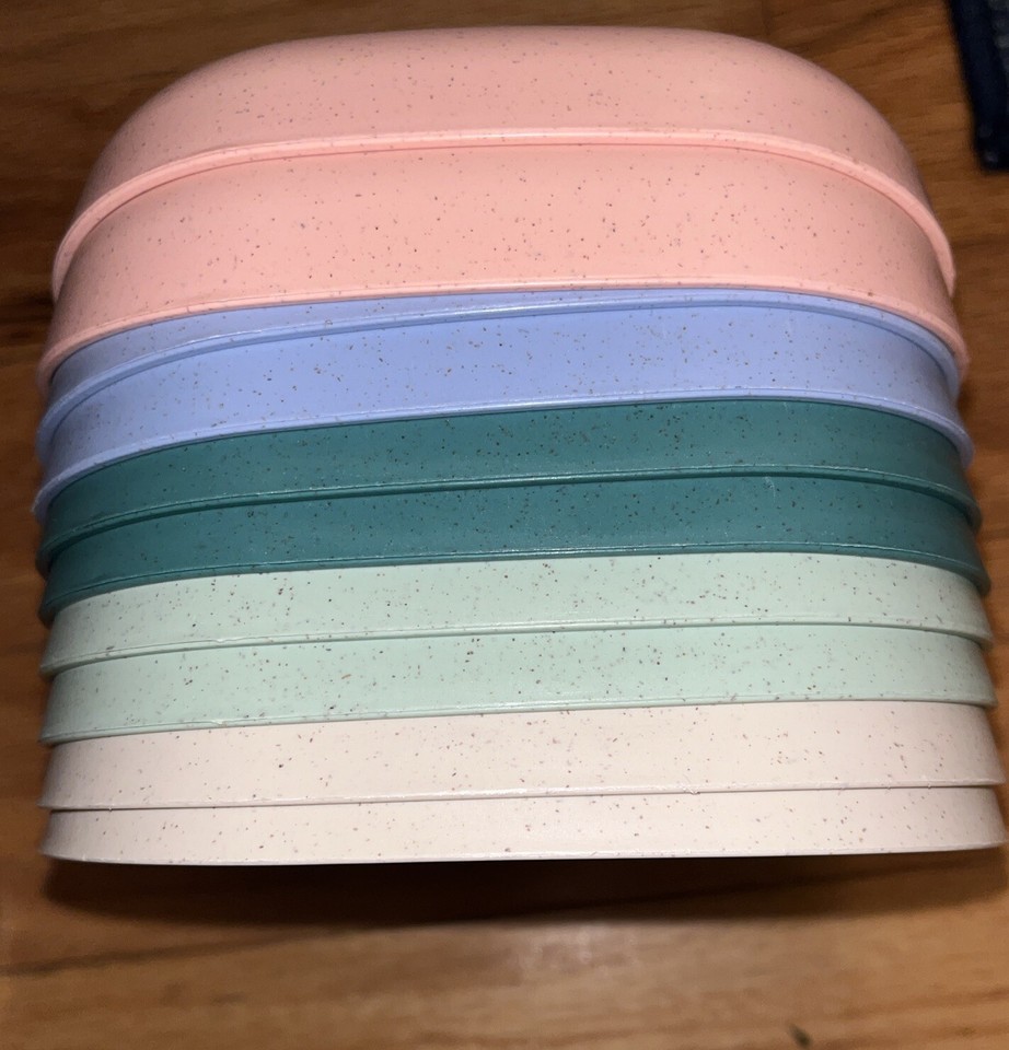 11 Piece Snack Plate Bpa Free Wide Application Square Fruit Dessert ...