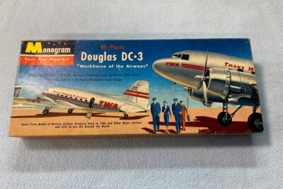 VINTAGE MONOGRAM DC-3 KIT# P9*98 CIRCA 1955 - BOX ONLY - BOX ONLY | eBay