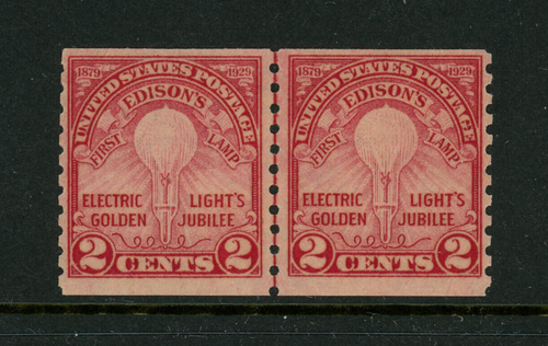 USA Scott # 656 Line Pair Fine OG LH US Stamps Cat $55 | eBay