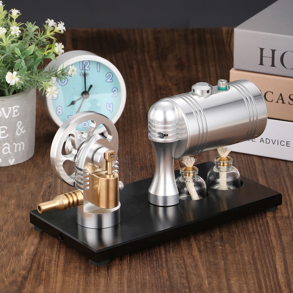 Live Steam Engine Model Toy w/ Boiler DIY Steam Heating Engine ...