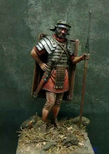 1:24 75mm Resin Figure Model Kit Roman Warrior Soldier Unassambled ...