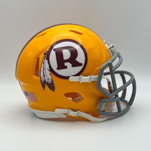 Washington Redskins CUSTOM Gold Throwback "R" Mini Football Helmet | eBay