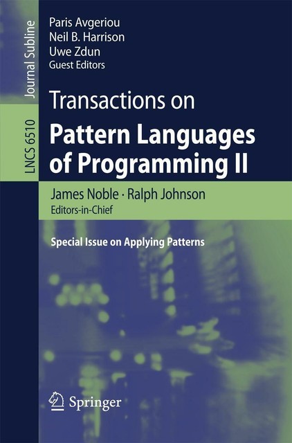 Transactions On Pattern Languages of Programming Ii von Uwe Zdun Paris ...