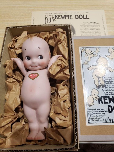 From JP Rose O'Neill Bisque Kewpie Doll Display Interior Doll Series ...