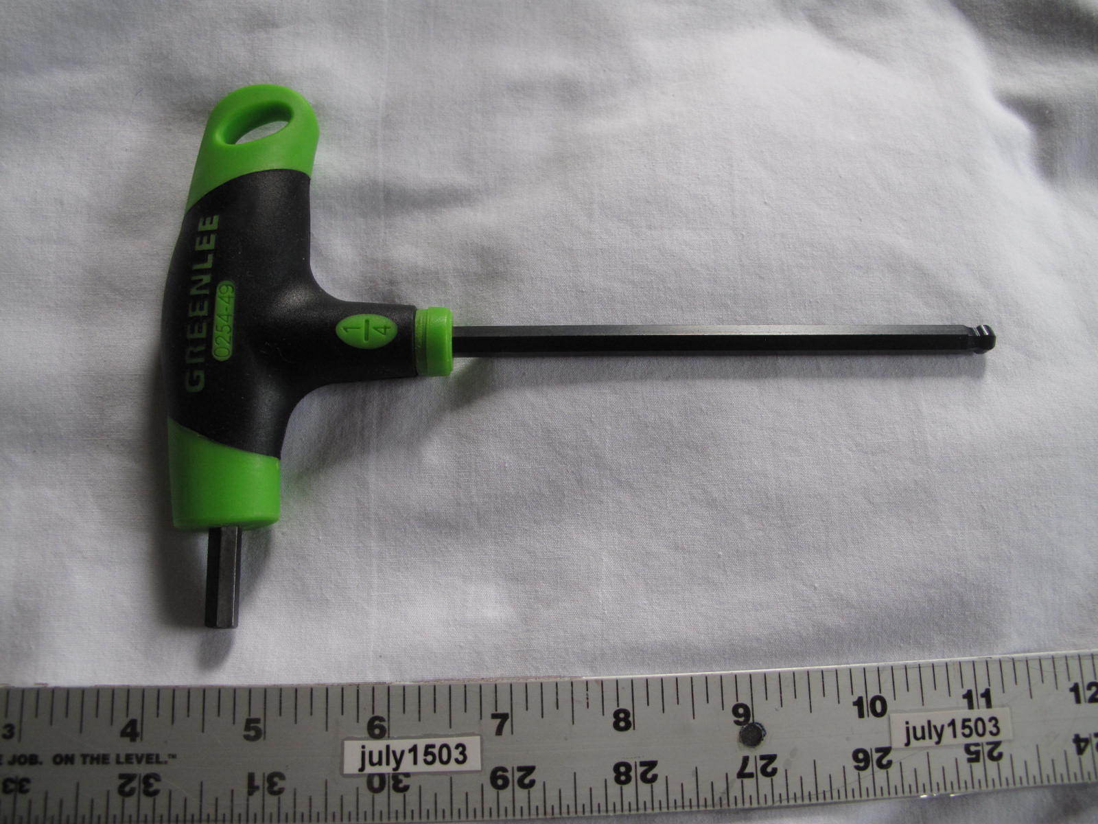 (1) New Greenlee 1/4" T-Handle Ball End Hex Key Wrench 0254-49 | eBay