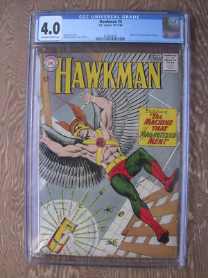 Hawkman #4 CGC 4.0 1st appearance and origin of Zatanna 1964 | eBay
