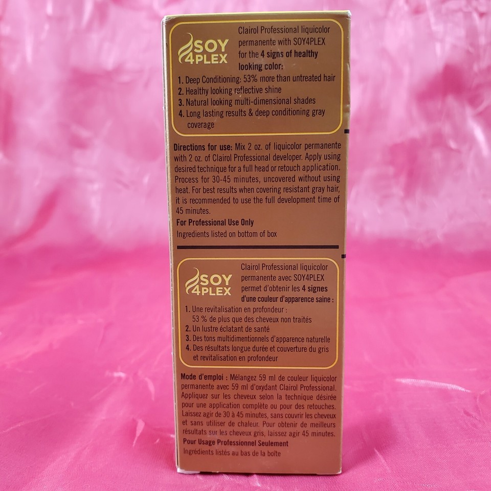 CLAIROL SOY 4 PLEX LIQUICOLOR Permanent Hair Color 5GN/35G Lightest ...