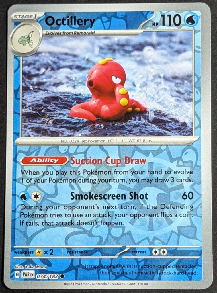 Octillery Reverse Holo NM 034/182 Paradox Rift Pokemon Card | eBay