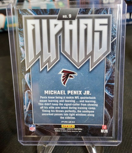 2024 Panini Zenith Alphas Michael Penix Jr ROOKIE Falcons SSP CASE HIT ...