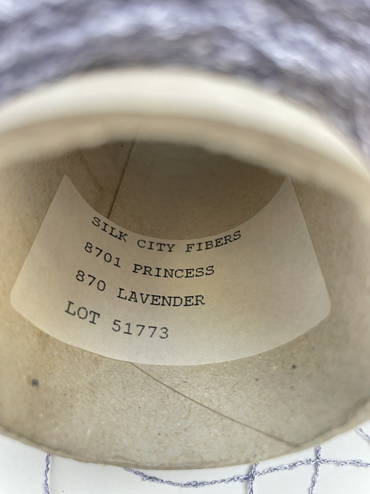 Lavander 100% Rayon Cone yarn Princess Crochet Knitting Macnine Weaving ...