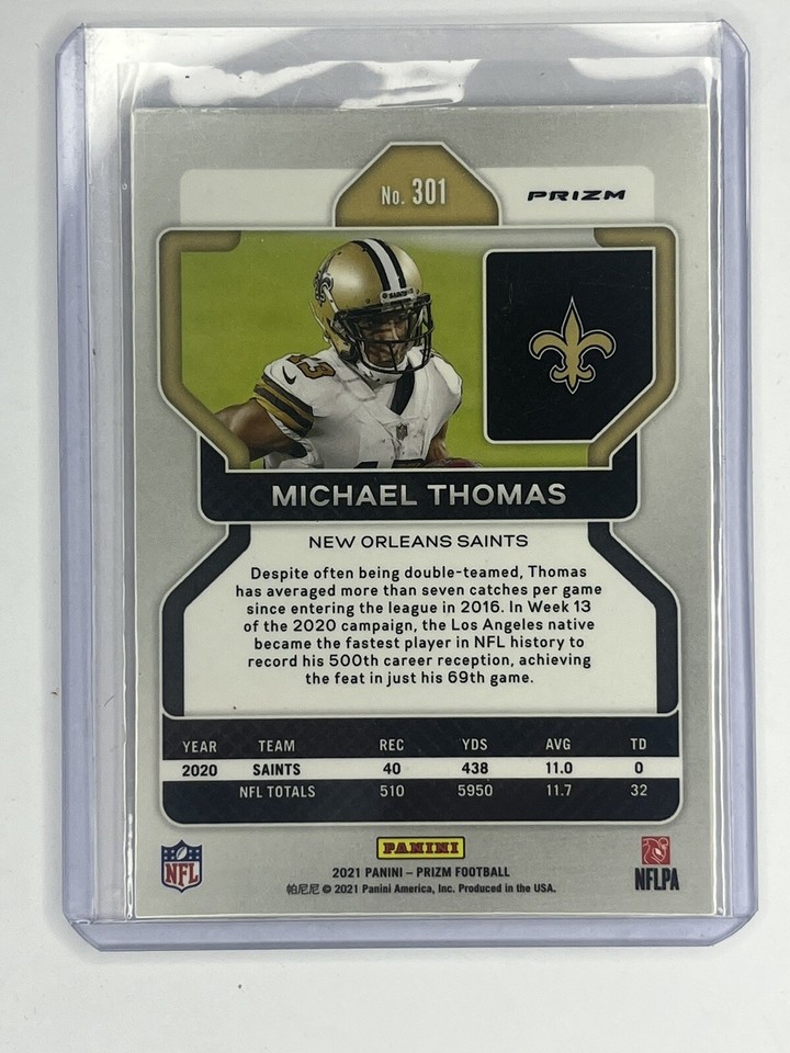 2021 Prizm Checkerboard Michael Thomas #301 New Orleans Saints | eBay