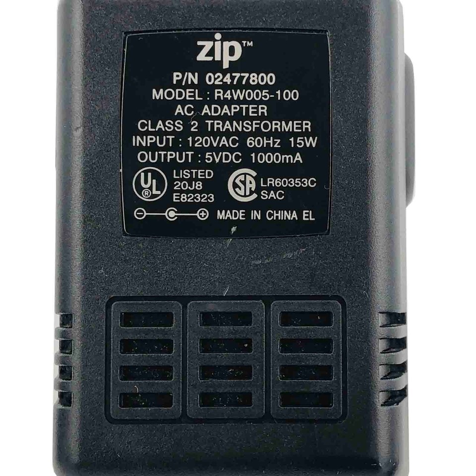 Iomega Zip Drive ITE AC Adapter SG-511 Power Supply Cord 5V 1A 13W ...