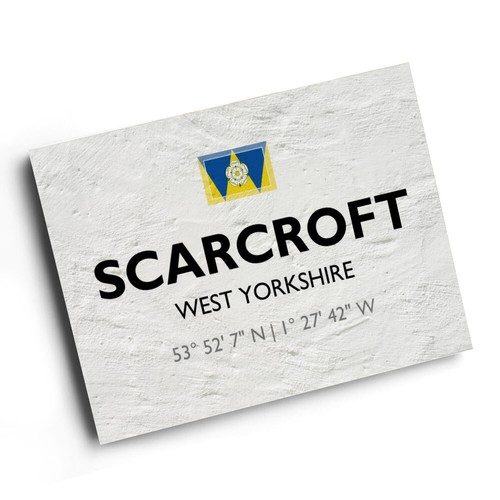 A3 PRINT - Scarcroft, West Yorkshire - Lat/Long SE3541 | eBay