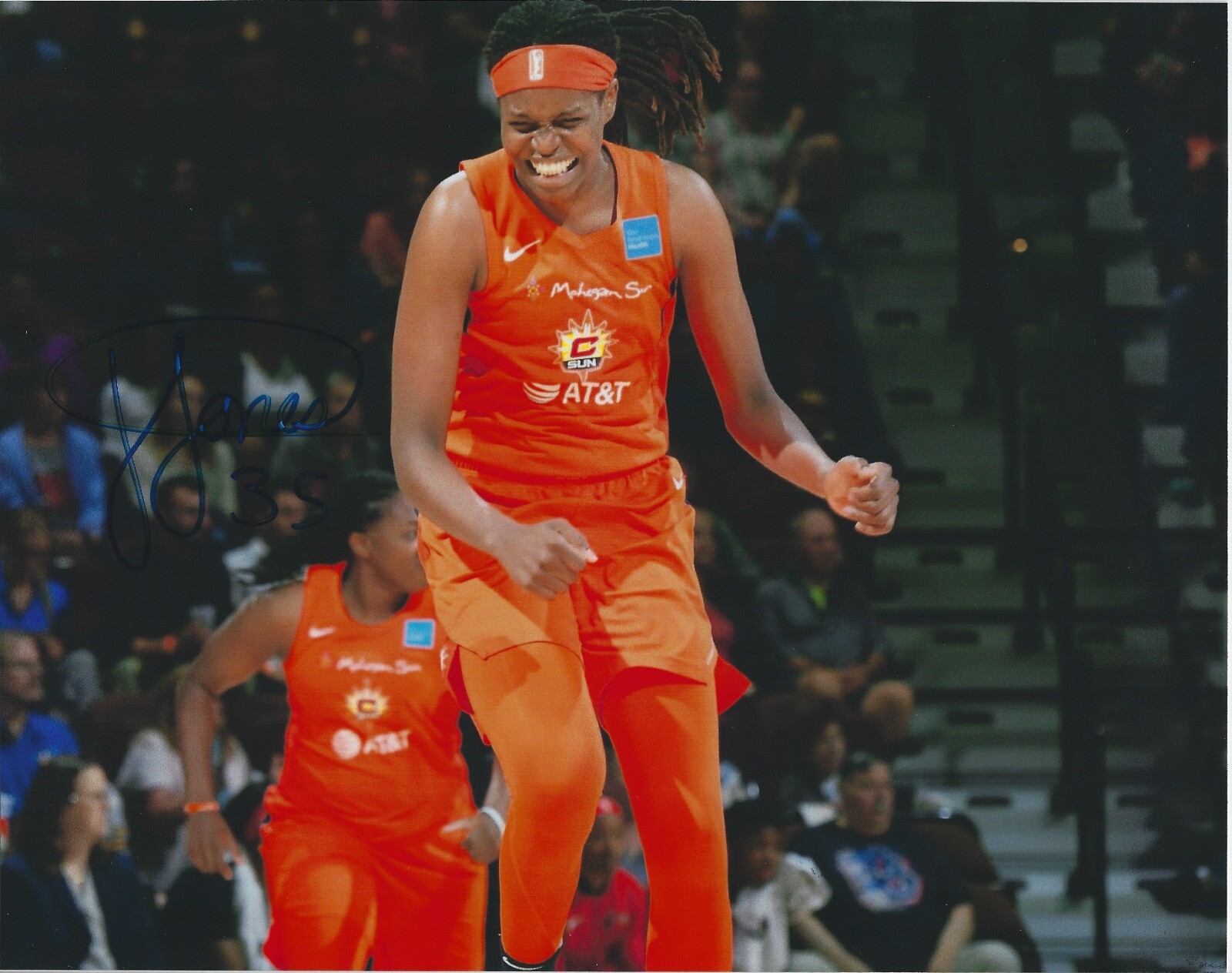 JONQUEL JONES Signed 8 x 10 Photo WNBA Basketball CONNECTICUT SUN Free ...