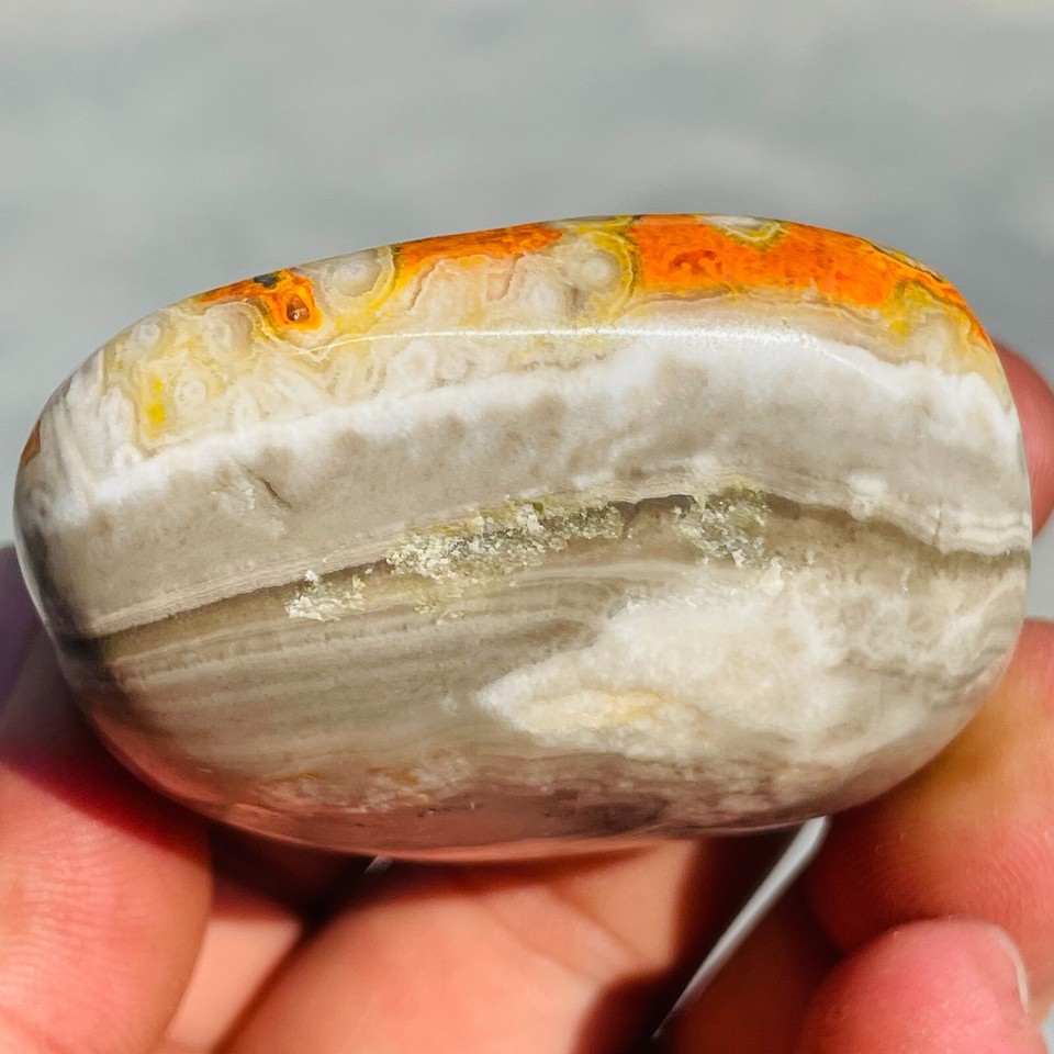 130g Unique Natural Bumblebee Jasper Crystal Palm Stone Specimen | eBay