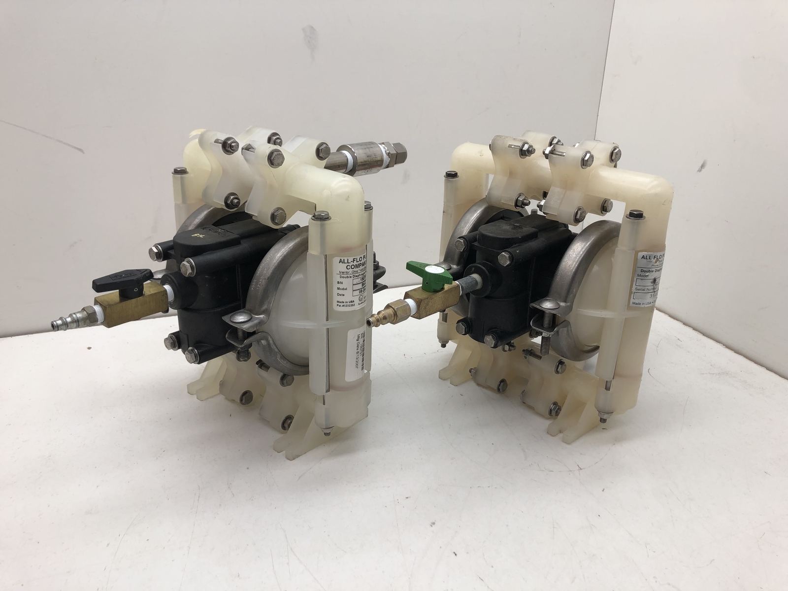 (QTY.2) ALL-FLO PUMP CO. BK-5 DOUBLE DIAPHRAGM PUMPS | eBay