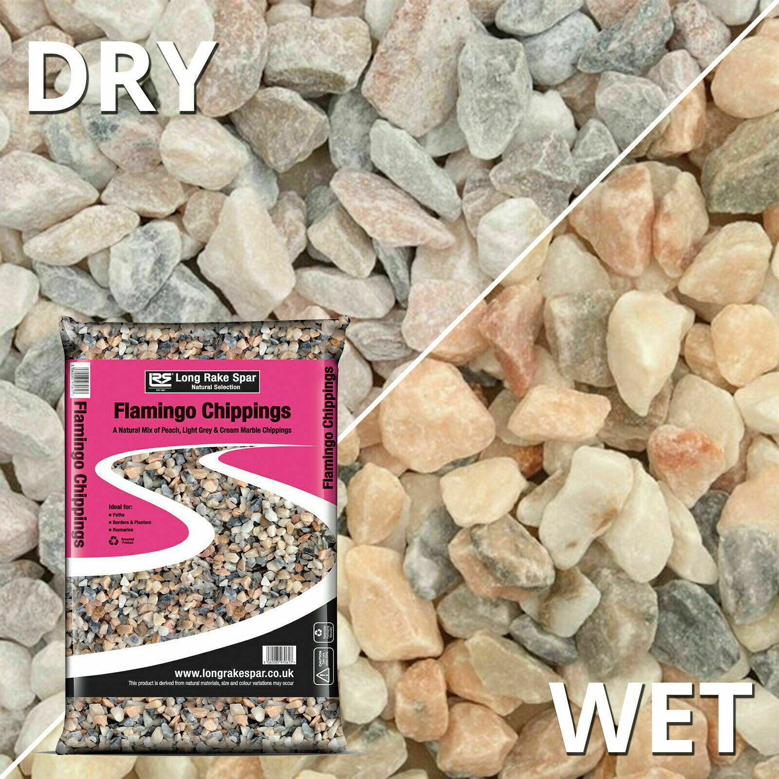 Flamingo Premium Decorative Garden and Landscaping Chippings 14-20mm ...