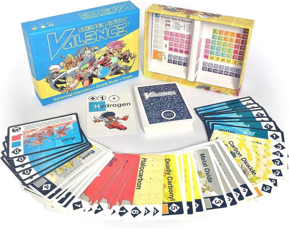 Science Ninjas Valence Advanced Chemistry Simple Rules Card Game New ...