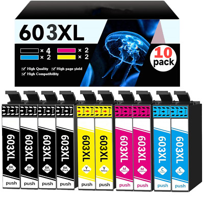 603XL Ink Cartridges for Epson XP-3100 2100 2105 3105 4100 4105 WF-2810 ...