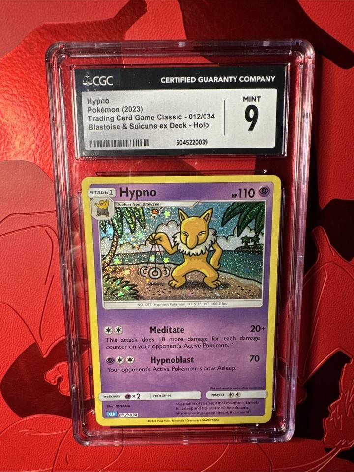 2023 pokemon Hypno 012/034 Holo Pokémon Card CGC MINT 9 | eBay UK