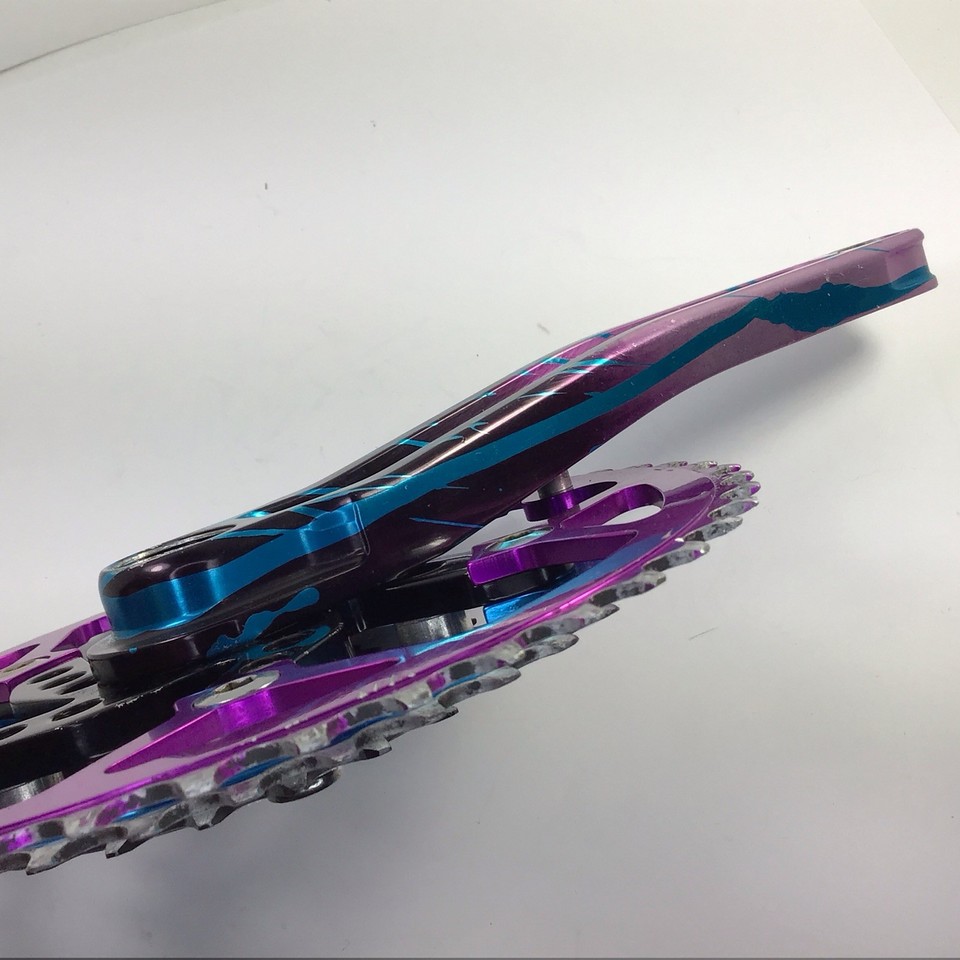 Kooka Crank Set Nightstorm Blue/Purple/Black Vitage Klein Yeti 175mm ...