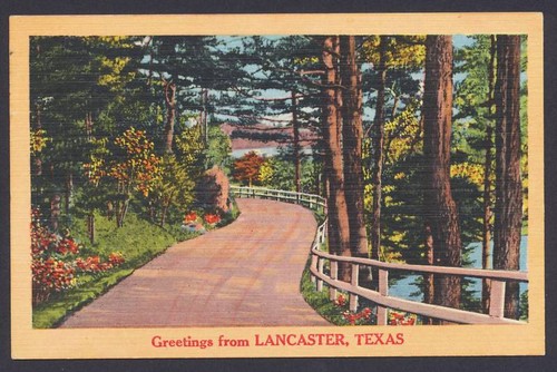 Lancaster Texas linen postcard - 1962 - R.V. Brooks | eBay