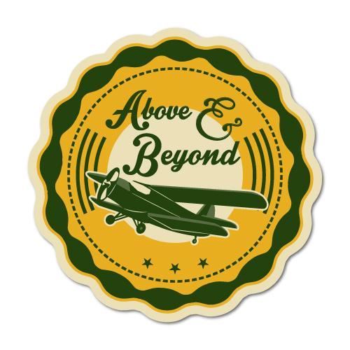 Above And Beyond Plane Aircraft Sticker | eBay