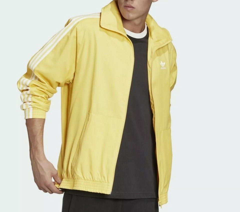 adidas Originals Track Zip Up Jacket Trefoil Yellow Multiple Men's ...