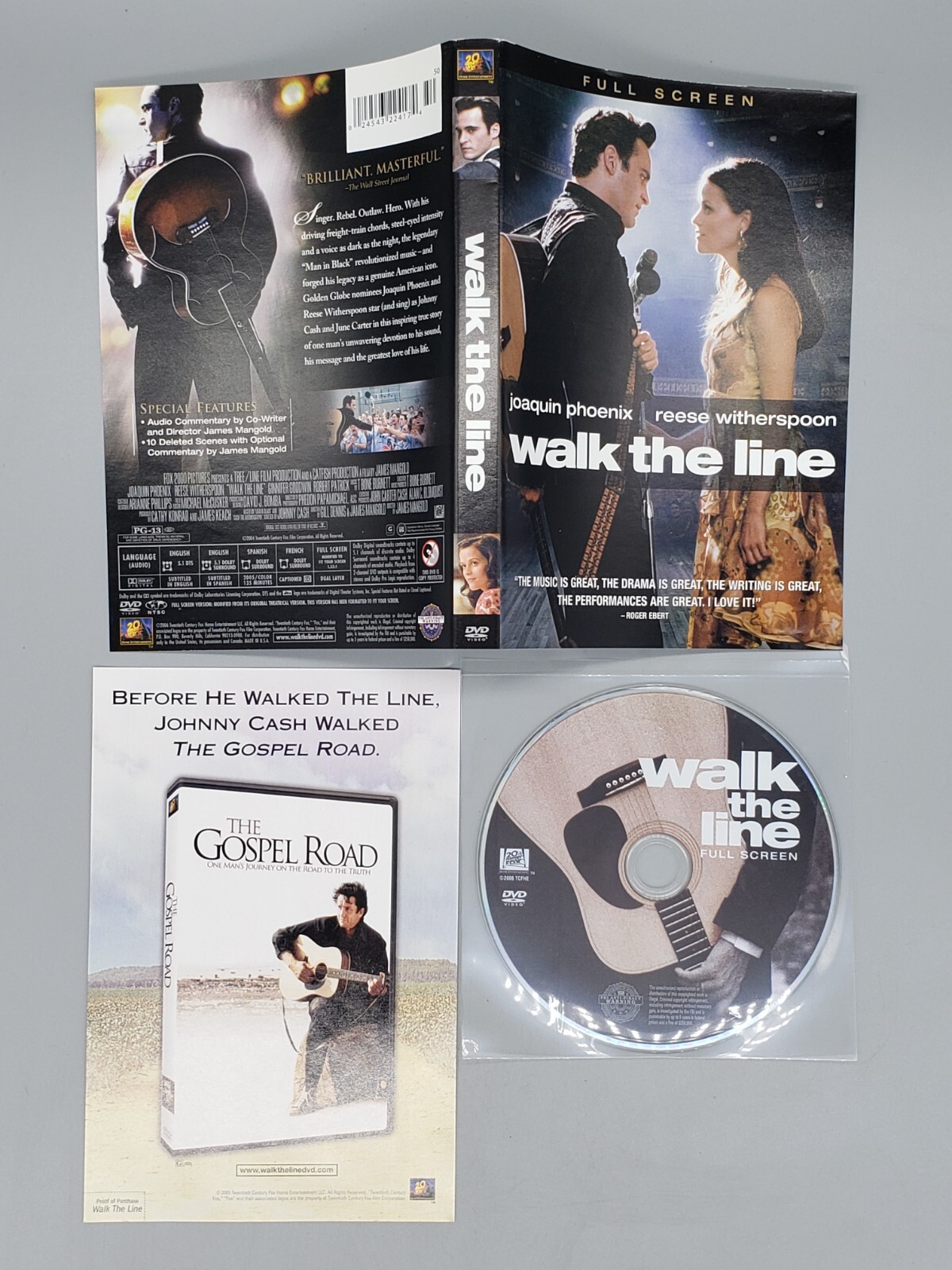 Walk the Line (DVD, 2006, Full Frame) No Case No Tracking 24543224174| eBay