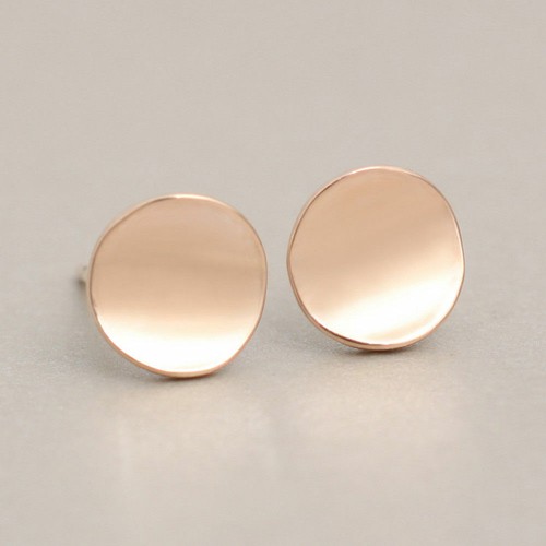 Circle Kreis Ohrstecker Ohrringe Rund Curved Rosegold Gold Filigran ...