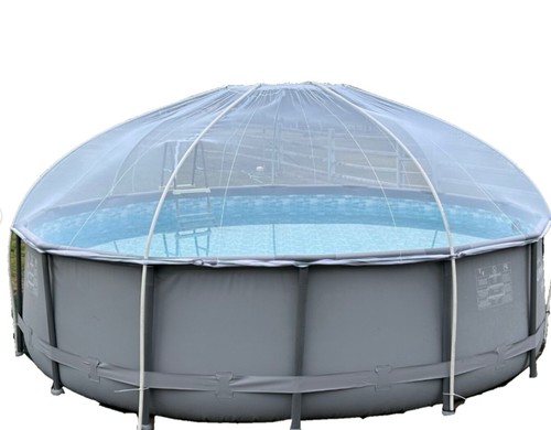 FLEXNET DOME Pool Net Covered Dome for 20’ to 21’ Diameter Above Ground ...