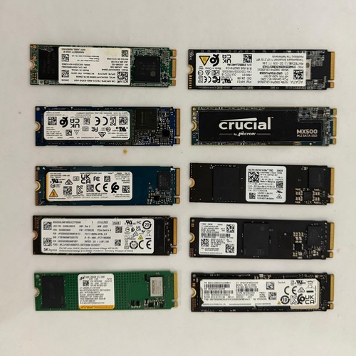 Mixed Lot 10× 256 GB M.2 SSDs NVMe - top brands | eBay