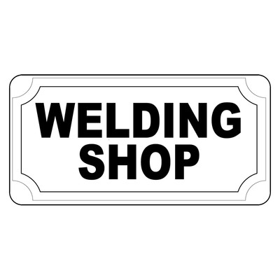 Welding Shop Black Retro Vintage Style Metal Sign - 8 In X 12 In With ...
