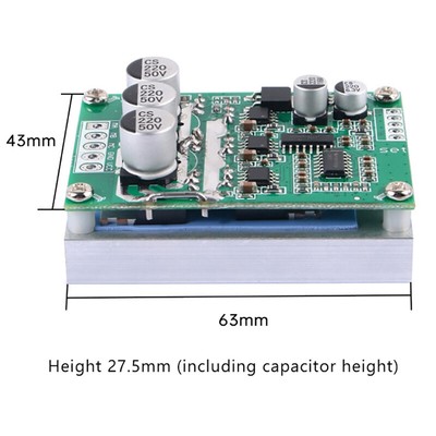 Brushless Motor Speed Controller Hall Free Motor Driver Board 500W DC ...