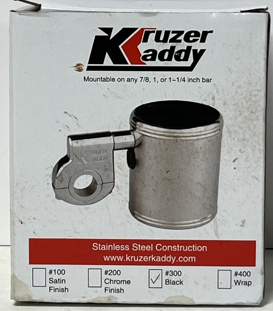 Black Kruzer Kaddy with Black Mount - fits 7/8" to 1 1/4" bars (#300BL ...