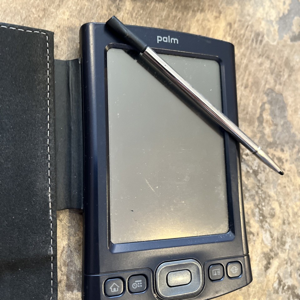 Palm TX / B090035 PDA Device - Black - Untested w/ Pen,Flip Cover ...