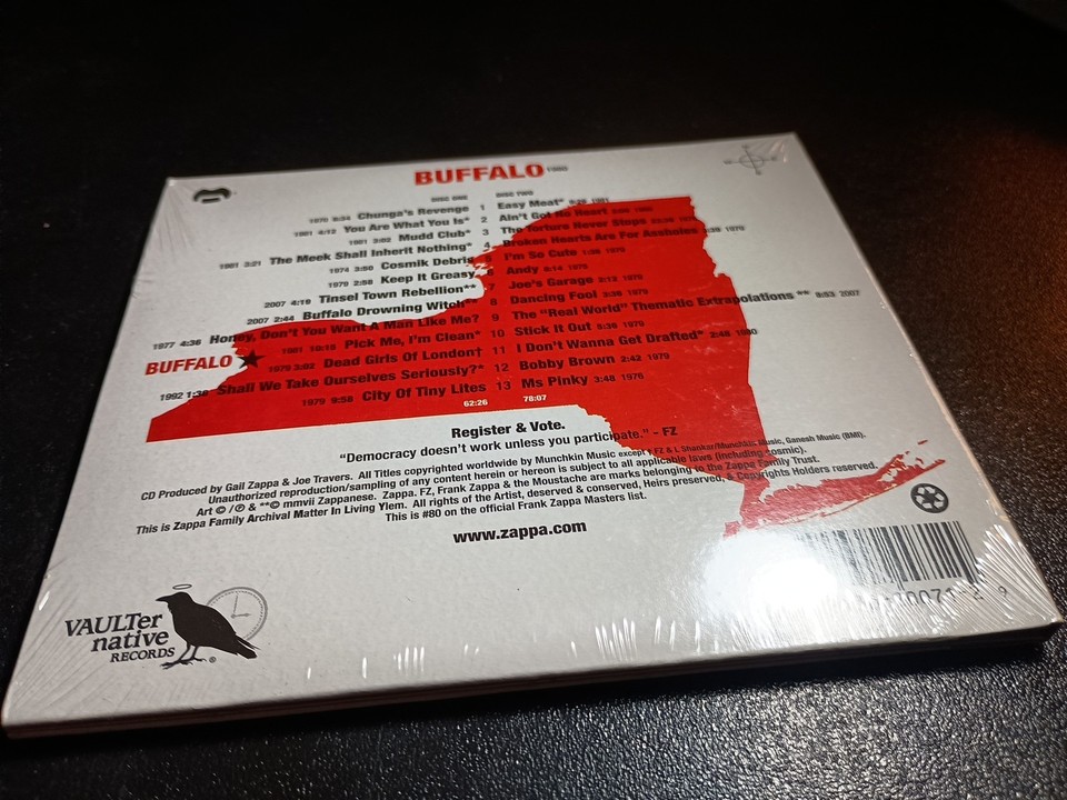 FRANK ZAPPA - Buffalo [2 ] - 2 CD - Live - RARE SEALED 824302007129| eBay