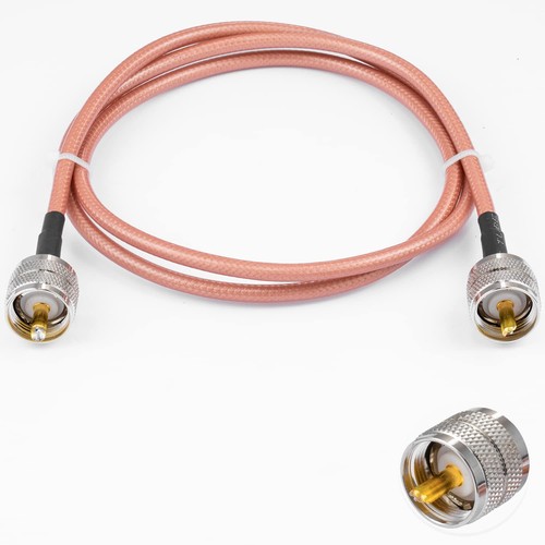 POBADY PL 259 Cable UHF Male PL-259 to UHF Male PL-259 Low Loss Coax ...