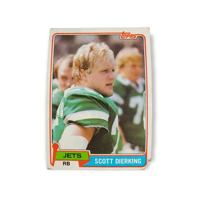 1981 Topps Football Scott Dierking Card #484 New York Jets Trading Card ...