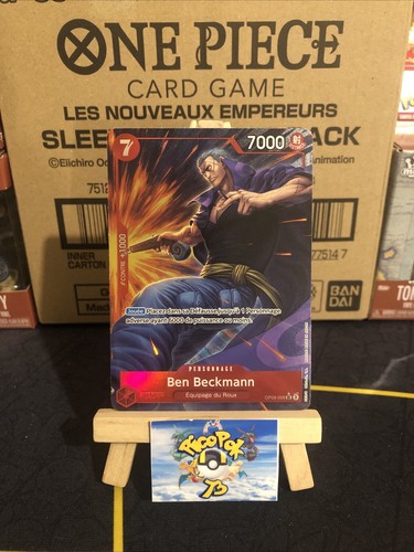 🇫🇷 CARTE ONE PIECE Ben Beckmann OP09-009 SR Parallèle Neuve FR | eBay