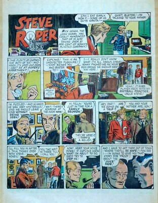 Steve Roper & Mike Nomad - large full tab page Sunday comic - Dec. 1 ...