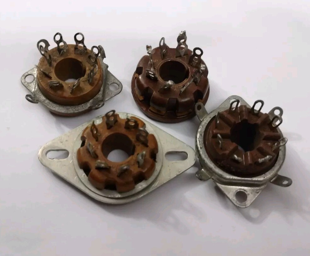 Cinch 8-Pin Octal Vacuum Tube Socket LOT of FOUR | eBay